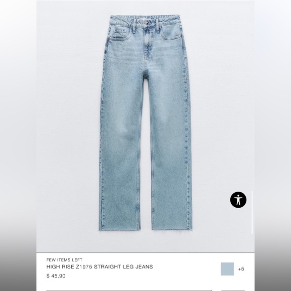 Zara | Jeans | Zara High Rise Straight Leg Jeans | Poshmark
